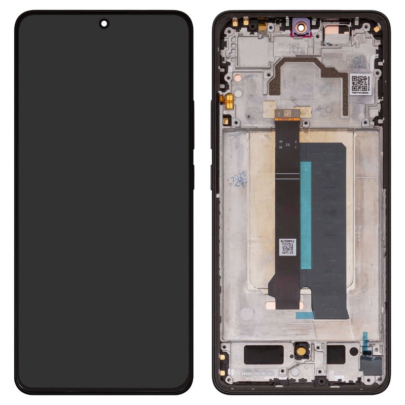 Pantalla LCD puede usarse con Xiaomi Poco X6 Pro 5G, negro, con marco ...