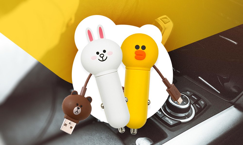 Любимые персонажи Line Friends в вашем авто! - Car Solutions