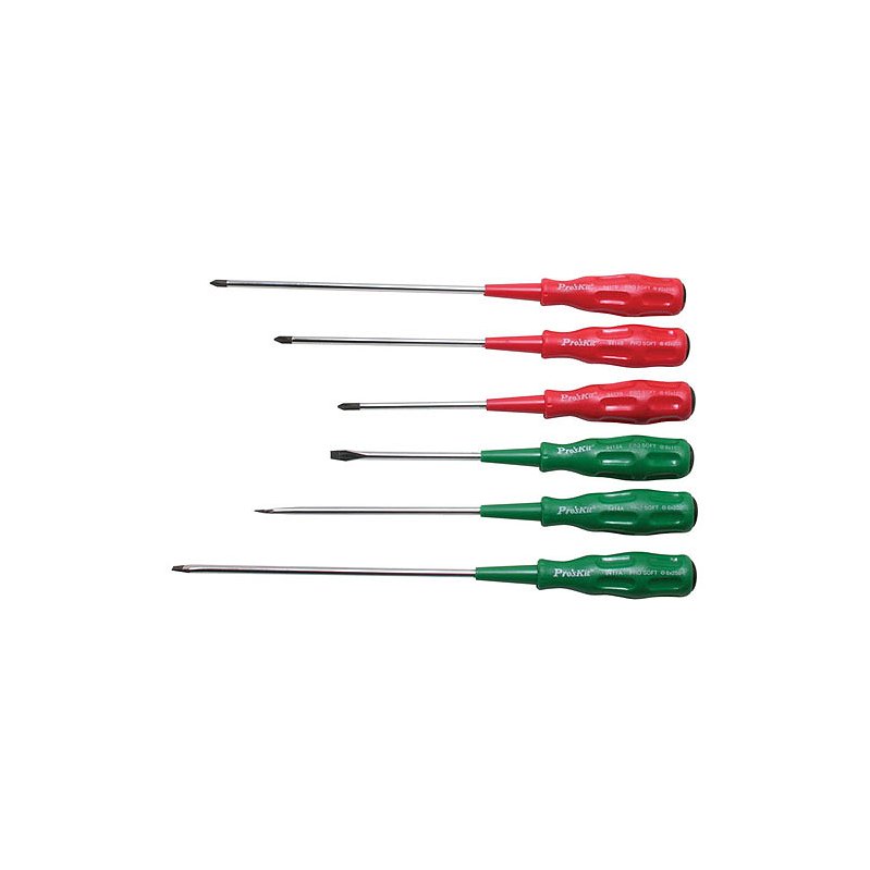 Long Blade Screwdriver Set Pro'sKit SW-2126 - ToolBoom